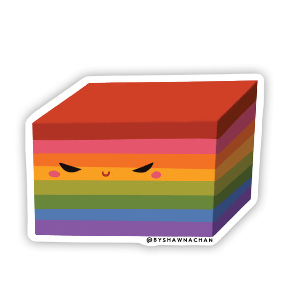 Rainbow Kueh Lapis Sticker - By Shawna Chan